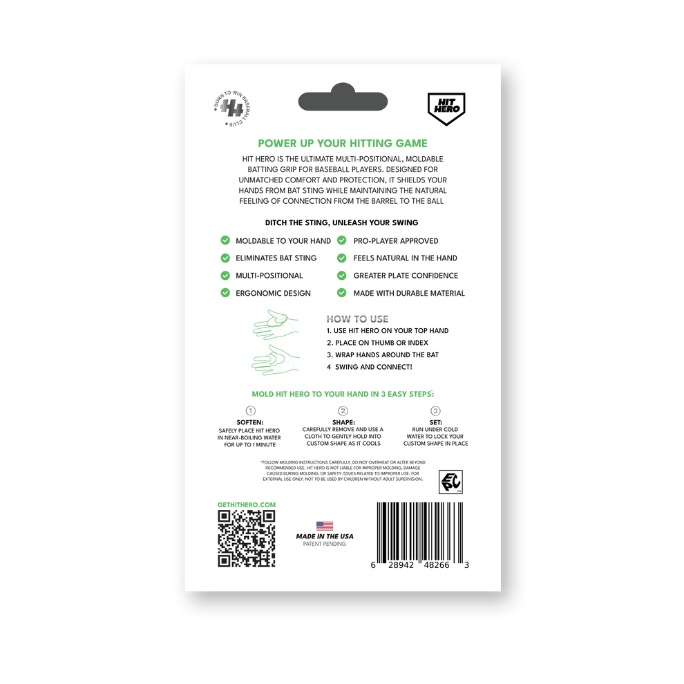 Hit Hero Official Site - Baseball Thumb & Finger Guard for Hitters ...